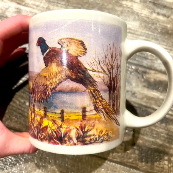 Gibson | Kitchen | Vtg Pheasant Bird Country Barn Farm Landscape ...